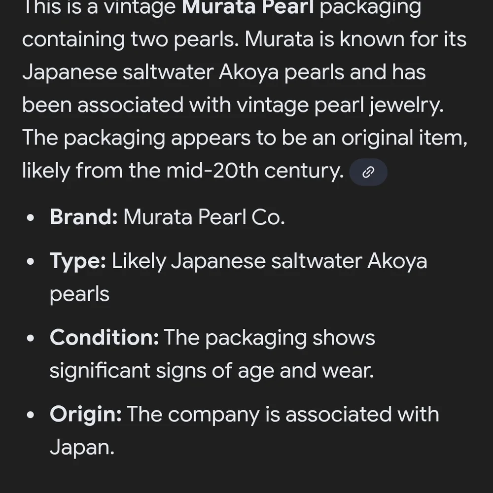murata pearl | Jewelry | Vintage Murata Pearls Mid 2th Century ...